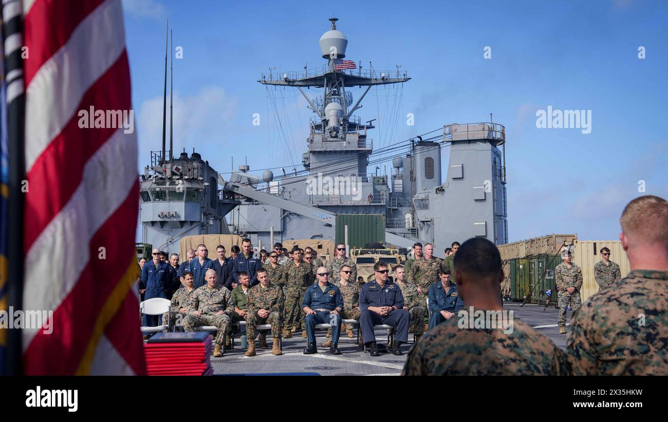 Sailors and Marines attend the corporal’s course graduation on the ...