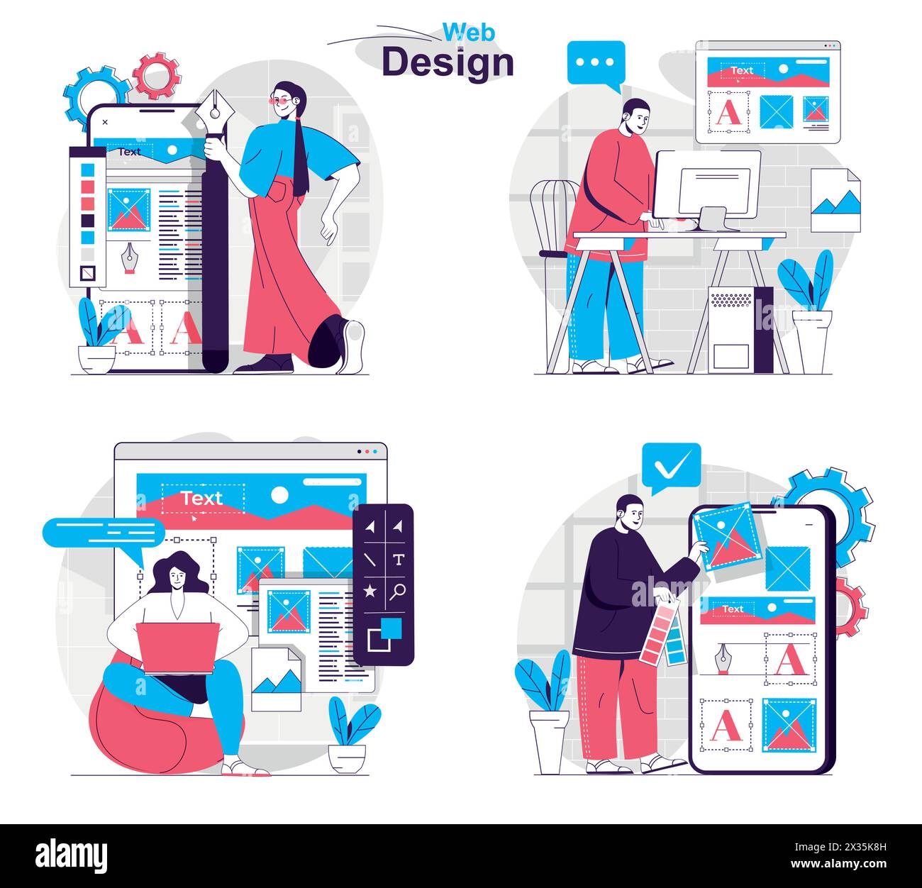 Software project management image Stock Vector Images - Alamy