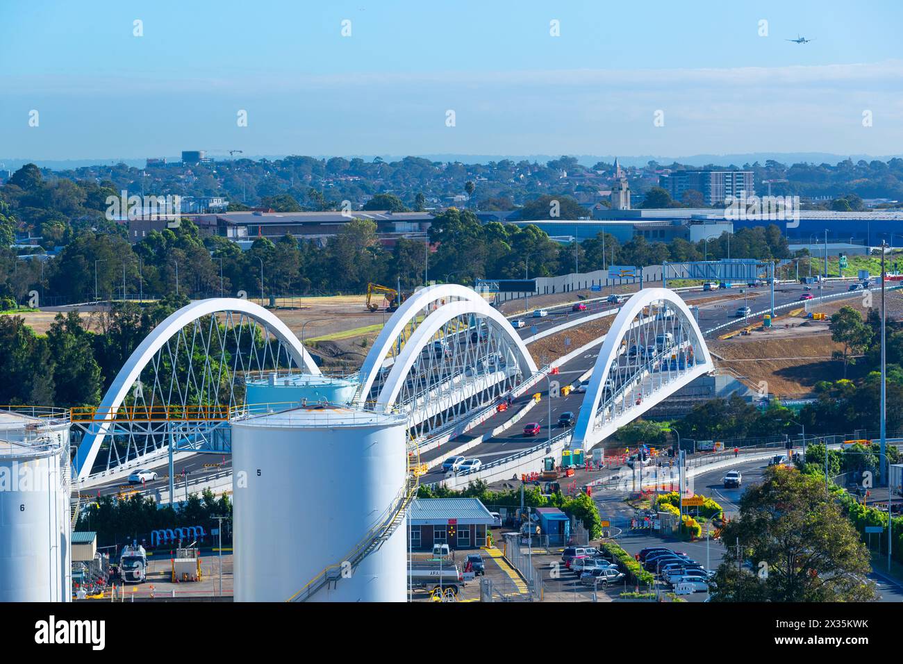 Sydney, Australia. 21 Apr 2024. The new Twin Arch Bridge across ...
