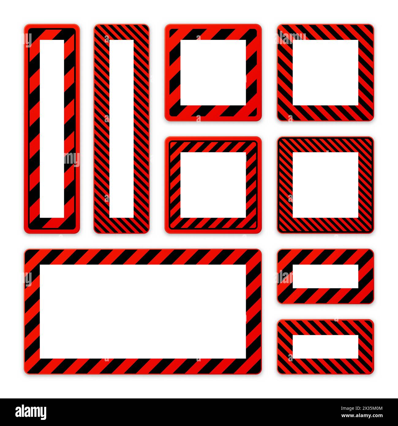 Illustration various road signs isolated Cut Out Stock Images ...