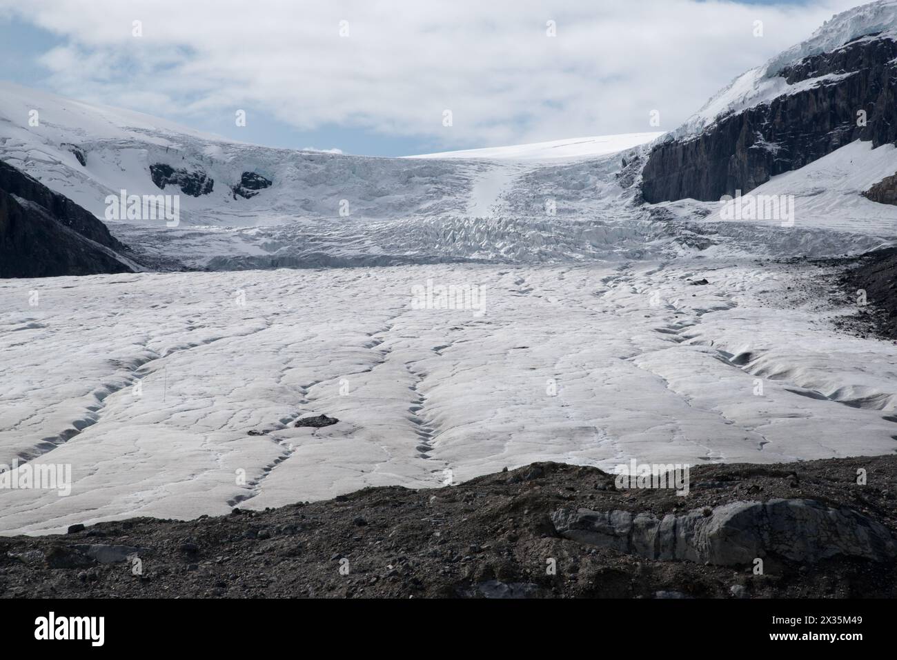 Athabasca Glacier is an outlet of Columbia Icefield, the largest ...