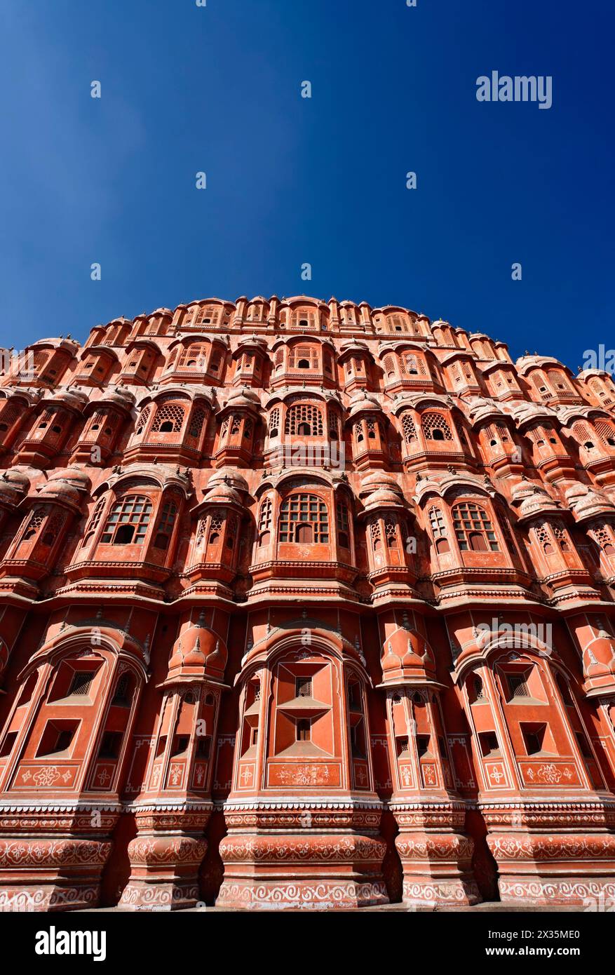 India. Rajasthan, Jaipur, Palace of Winds (Hawa Mahal), built in 1799 ...