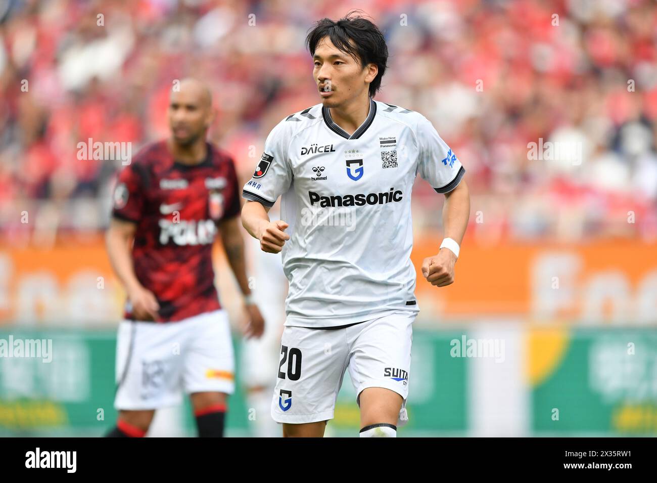 Saitama, Japan. 20th Apr, 2024. Gamba Osaka's Shinnosuke Nakatani ...