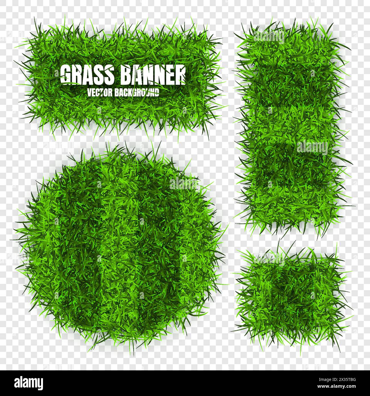 Green grass banners, background. Field, meadow texture, grassy ...