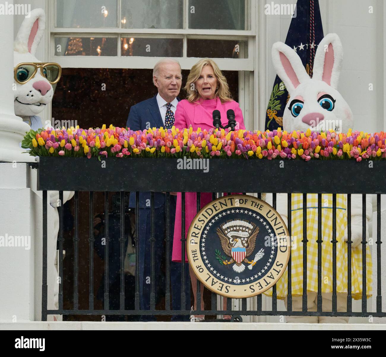 WASHINGTON, D.C., USA - APRIL 01, 2024: President Joe Biden and First ...
