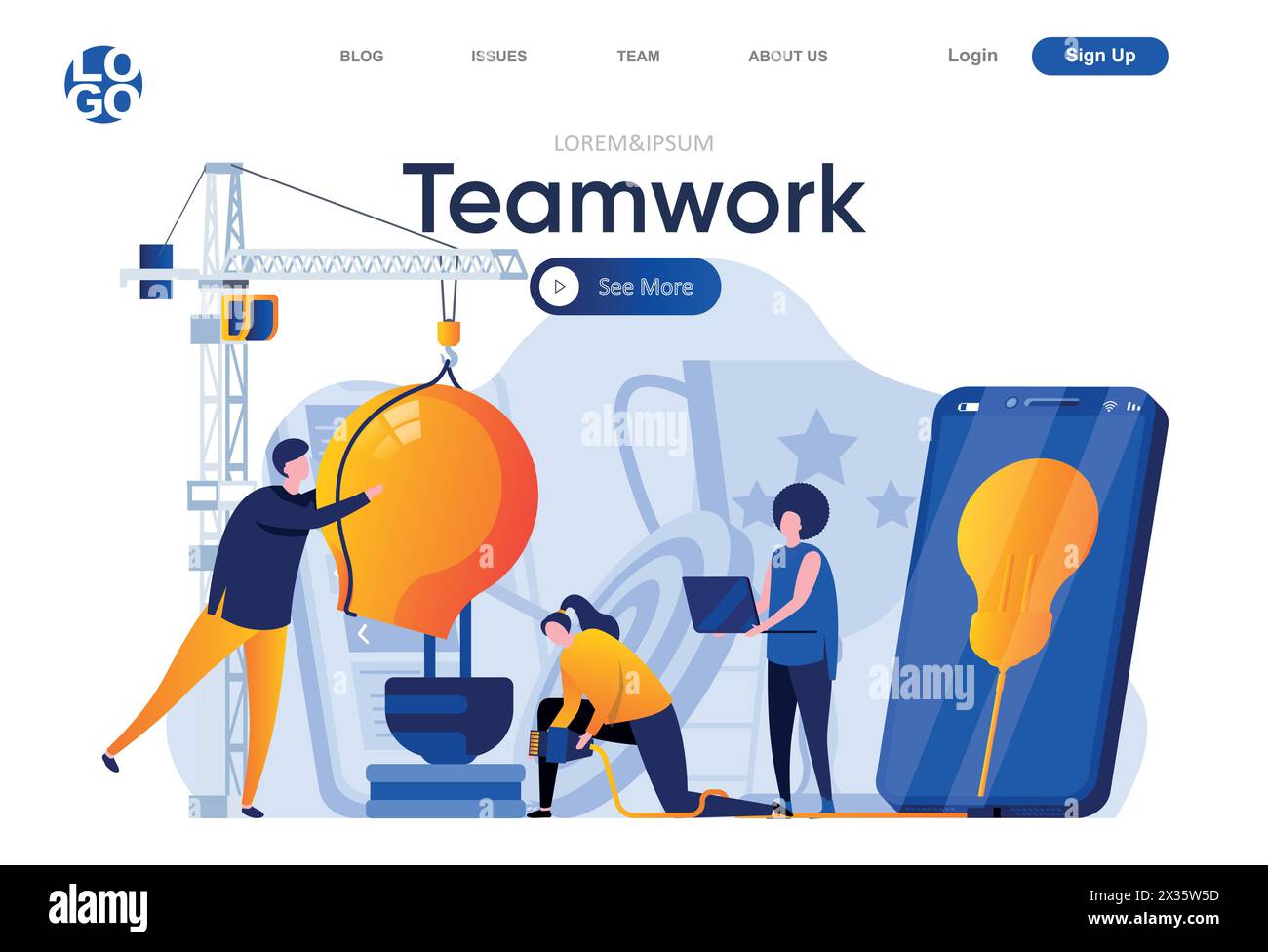 Work teammate Stock Vector Images - Alamy