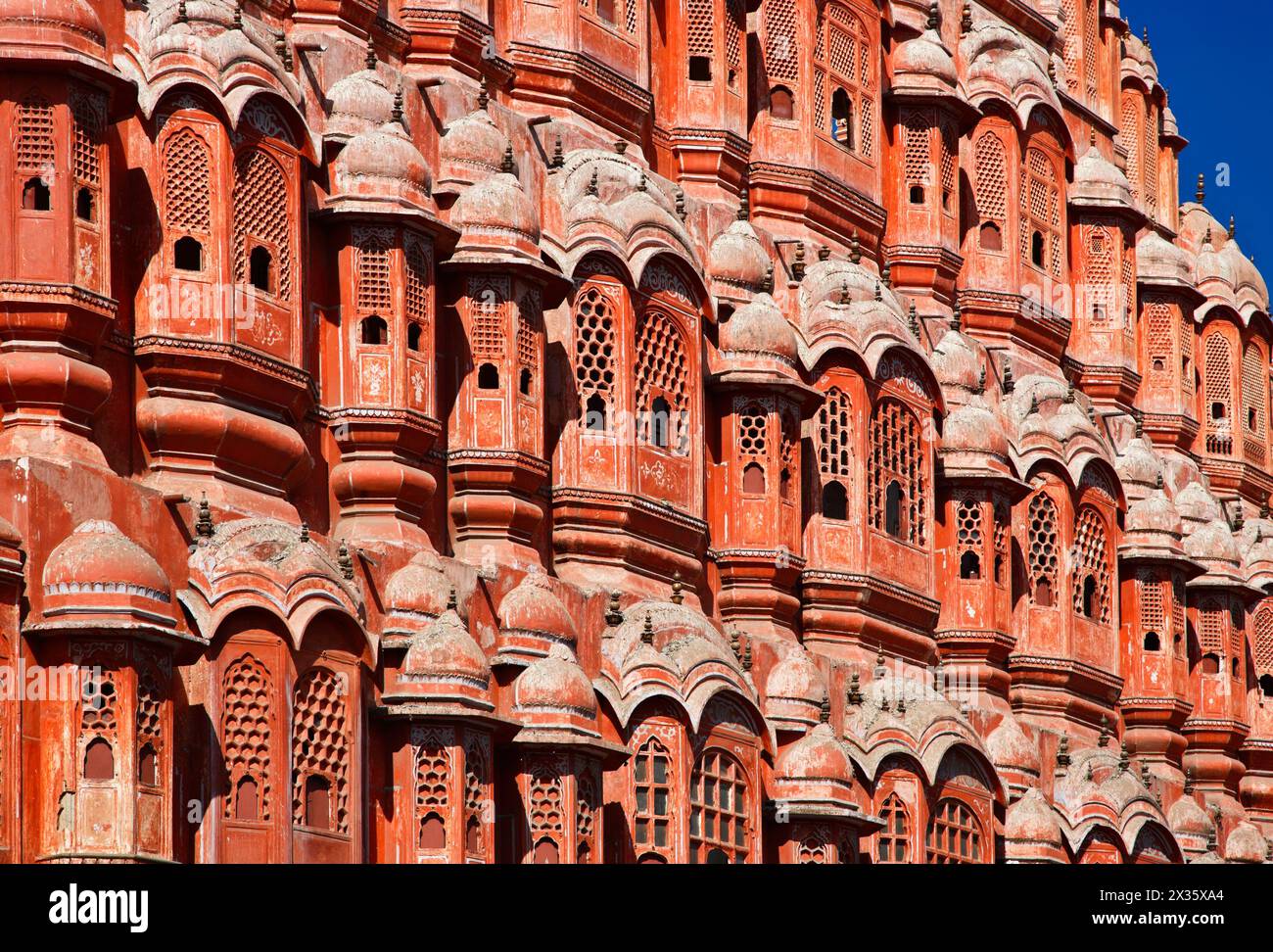 India. Rajasthan, Jaipur, Palace of Winds (Hawa Mahal), built in 1799 ...