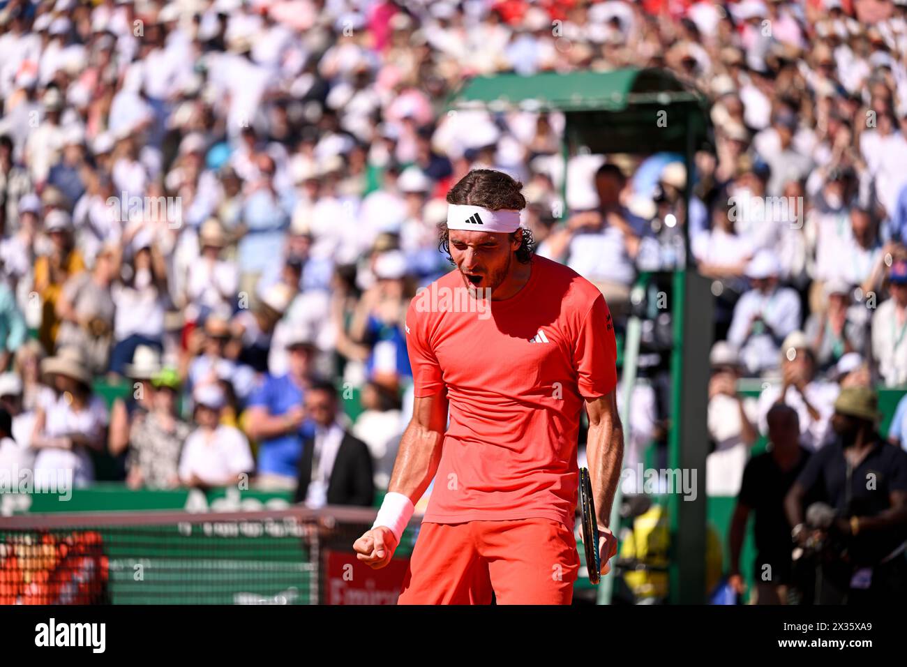 Paris, France. 13th Apr, 2024. Stefanos Tsitsipas during the Rolex Monte-Carlo ATP Masters 1000 ...