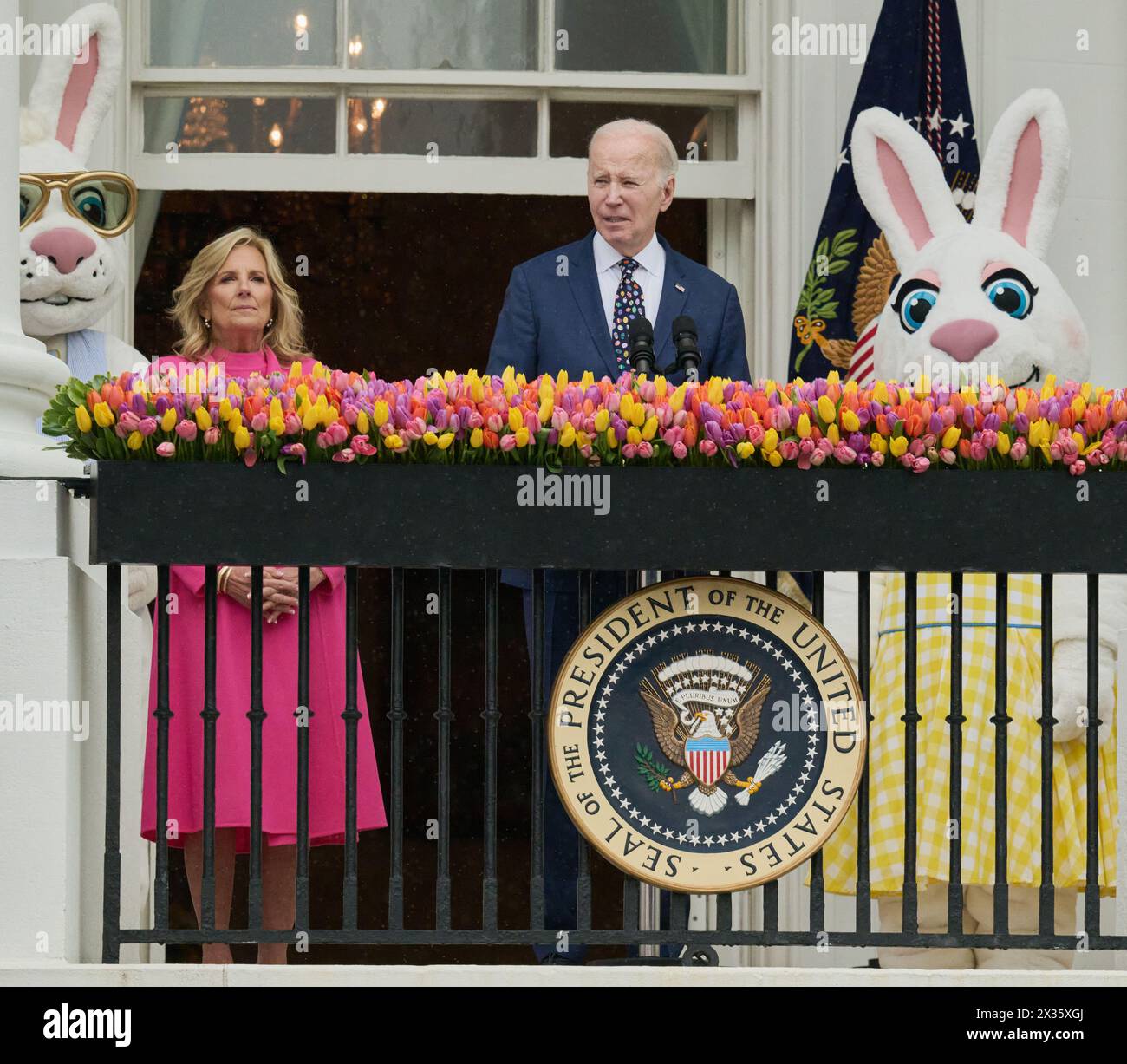 WASHINGTON, D.C., USA - APRIL 01, 2024: President Joe Biden and First ...