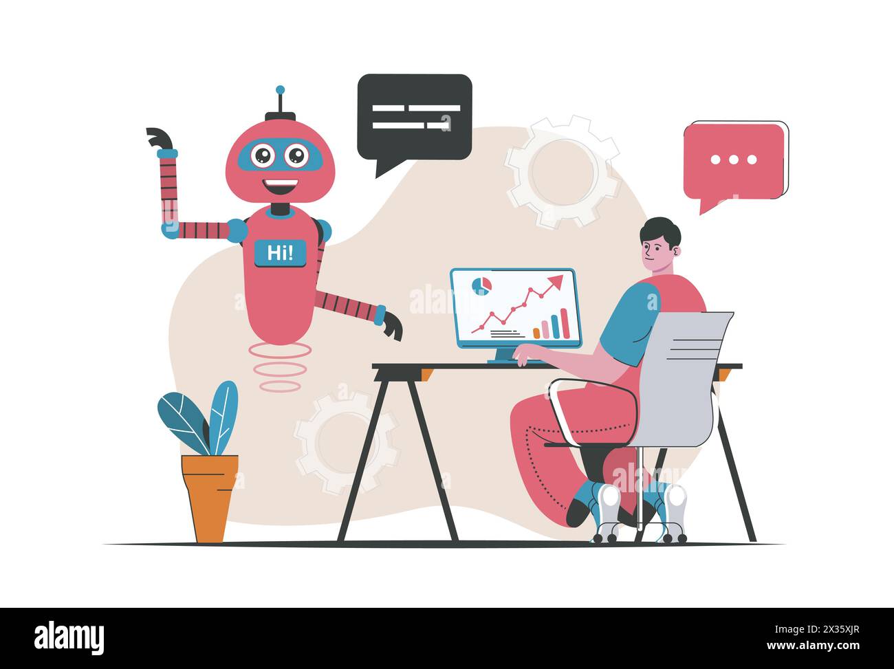 Bots vector vectors Stock Vector Images - Alamy