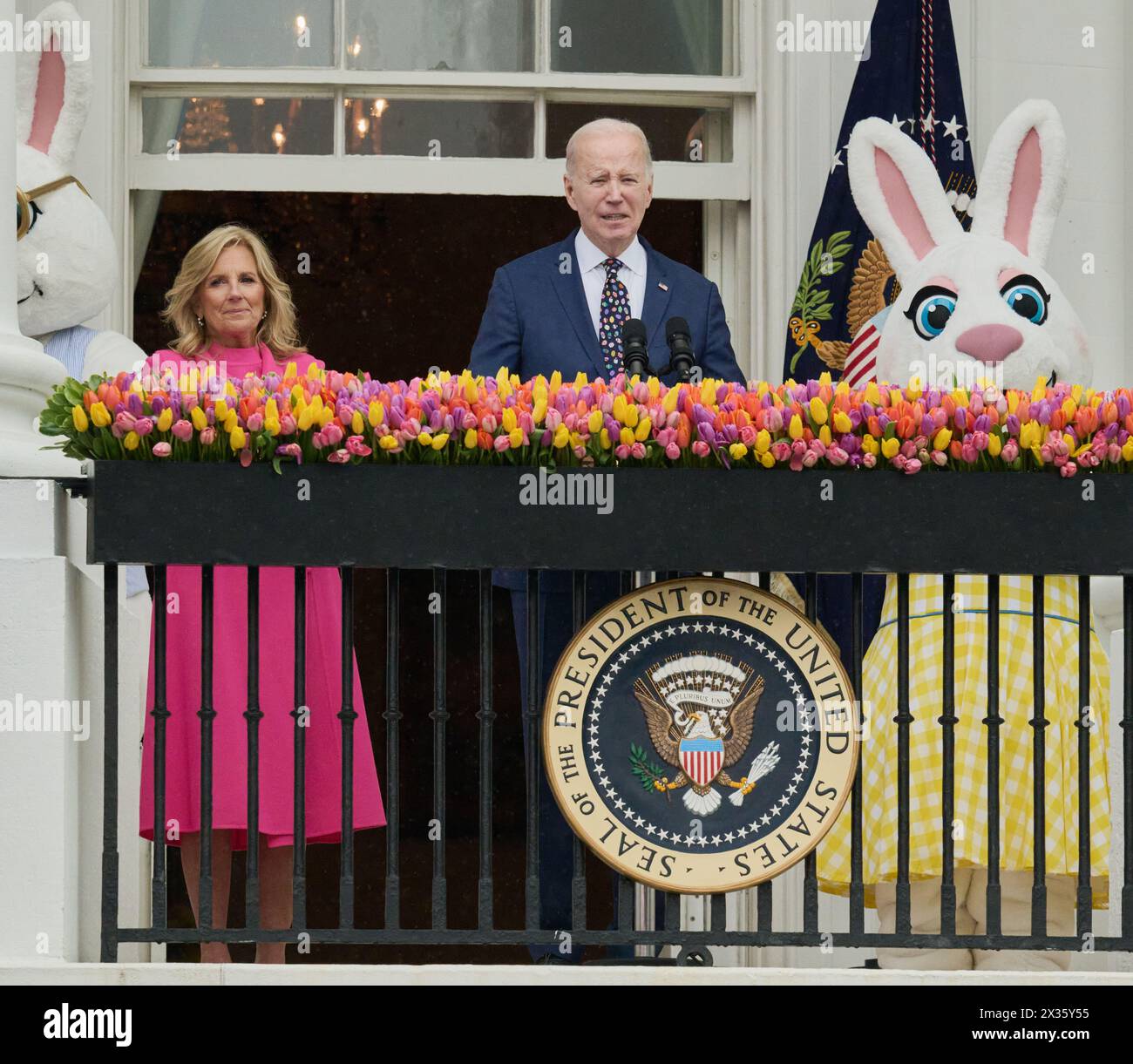 WASHINGTON, D.C., USA - APRIL 01, 2024: President Joe Biden and First ...