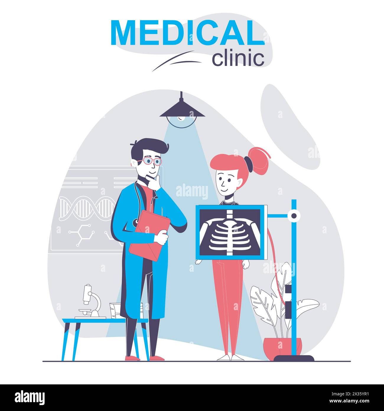 Chest x ray cartoon hi-res stock photography and images - Alamy