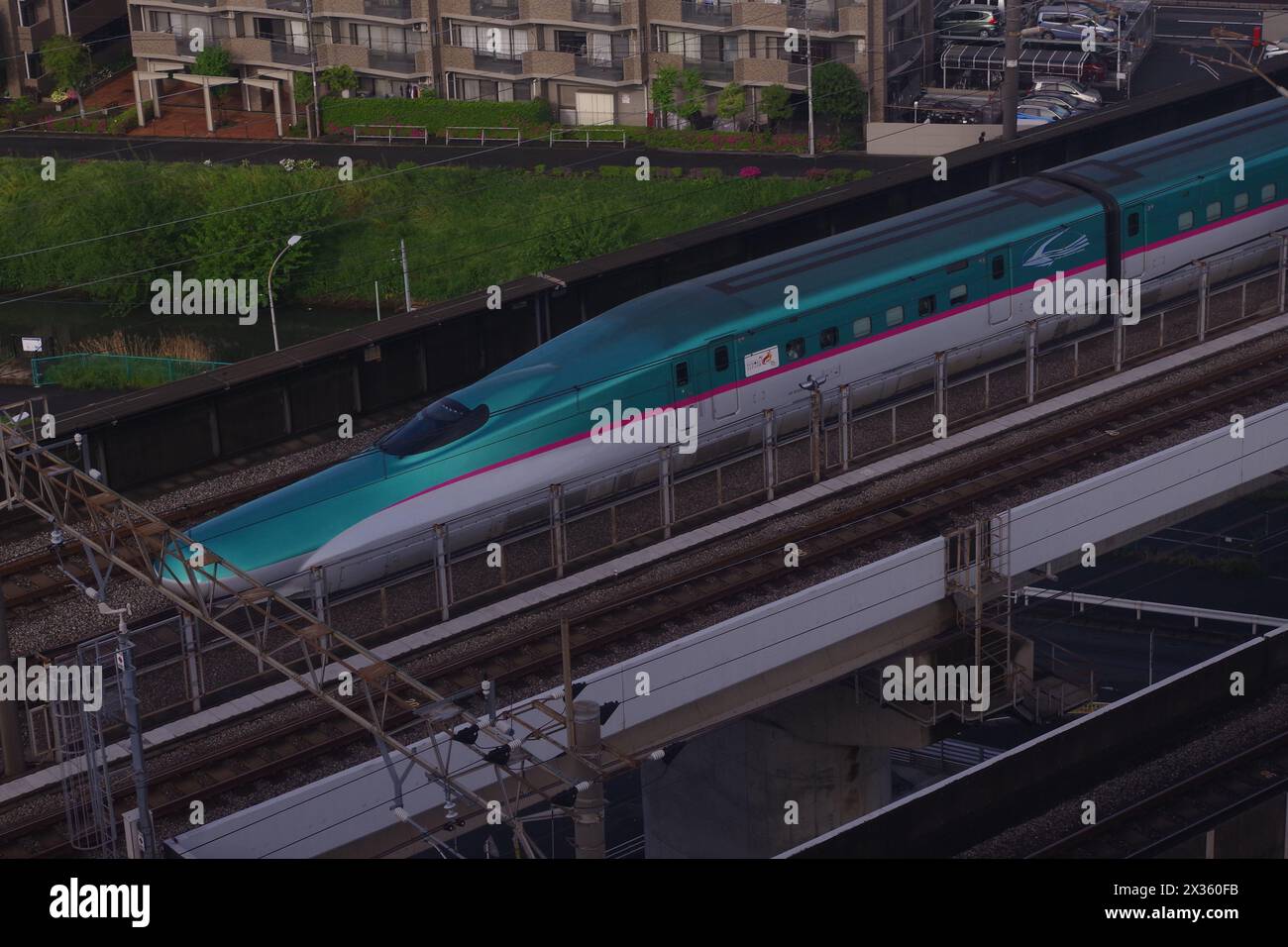 Shinkansen (Bullet Train) in Saitama Prefecture, Japan Stock Photo - Alamy