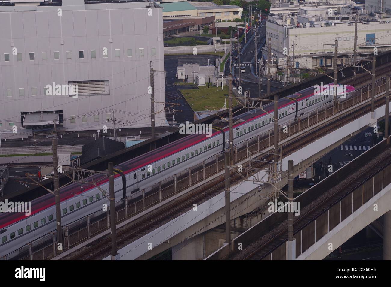 Shinkansen (Bullet Train) in Saitama Prefecture, Japan Stock Photo - Alamy