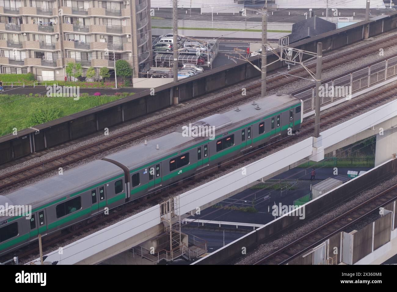 Local Train on the JR Saikyo Line, Saitama Prefecture, Japan Stock ...