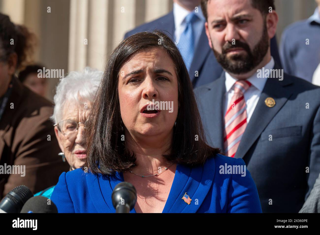 NEW YORK, NEW YORK - APRIL 24: U.S. Representative Nicole Malliotakis ...