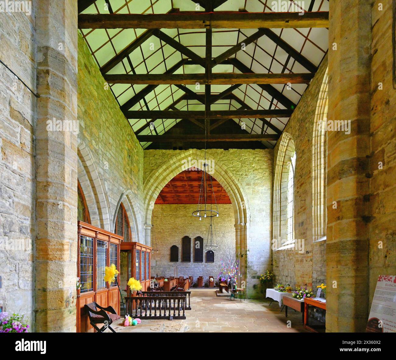 12th century Blanchland Abbey in Northumberland a scheduled ancient ...