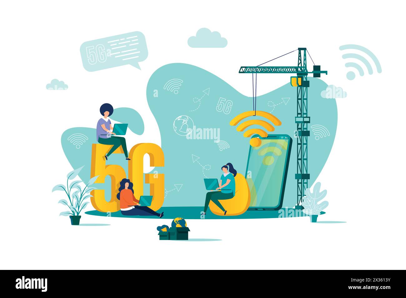 Telecommunication system Stock Vector Images - Alamy