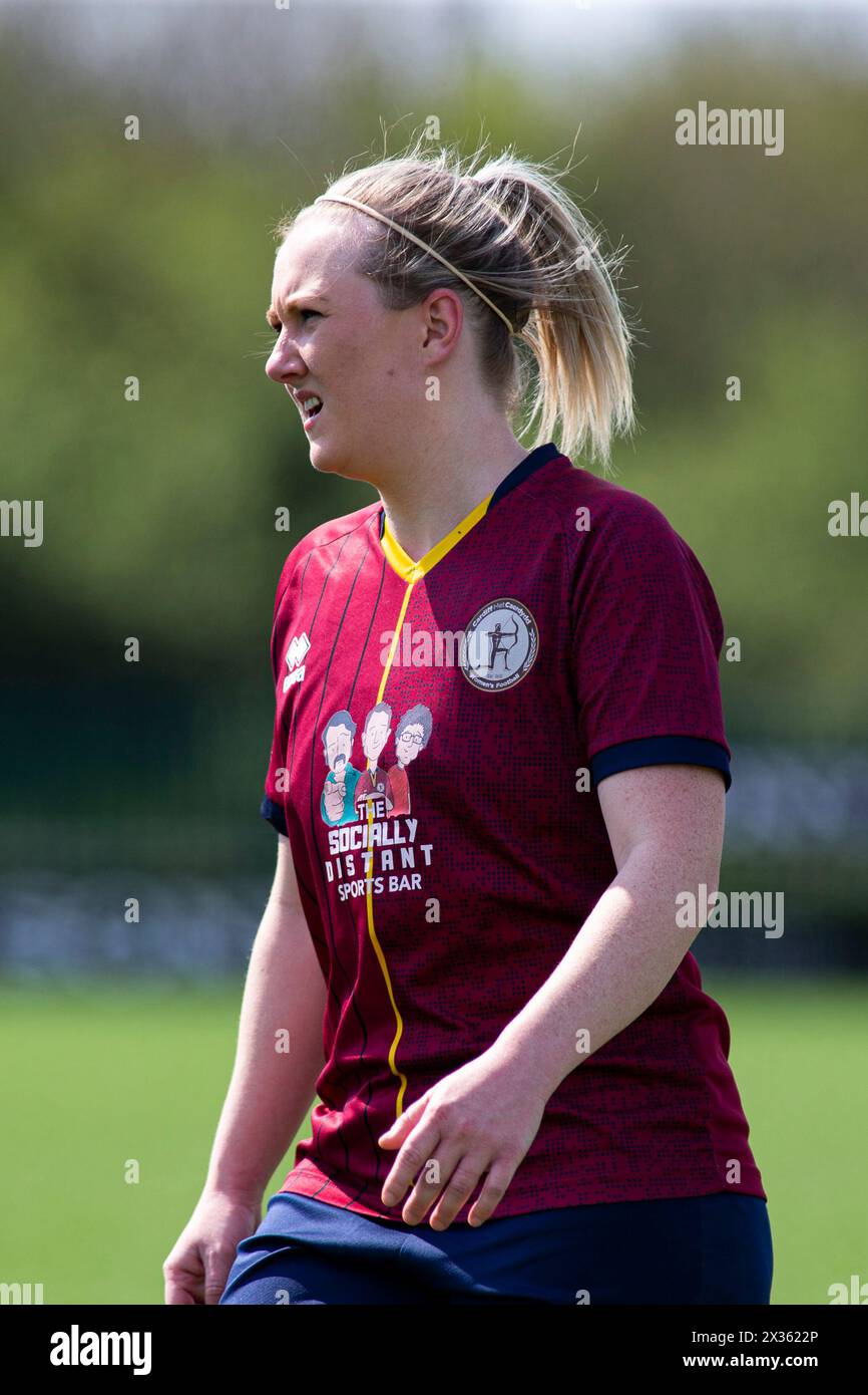 Cardiff Met v Cardiff City in the Welsh Women's Cup Final at Bryntirion ...