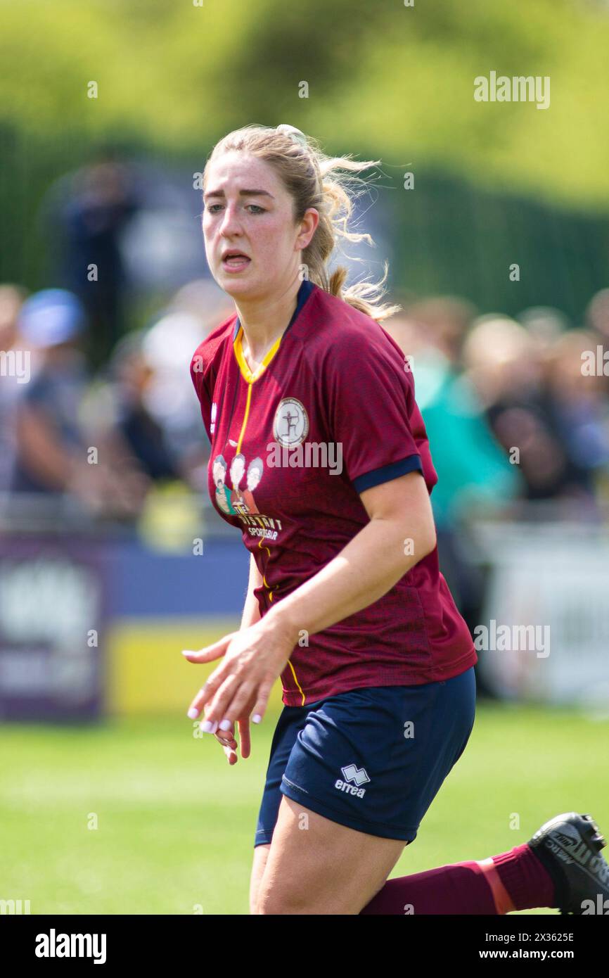 Cardiff Met v Cardiff City in the Welsh Women's Cup Final at Bryntirion ...