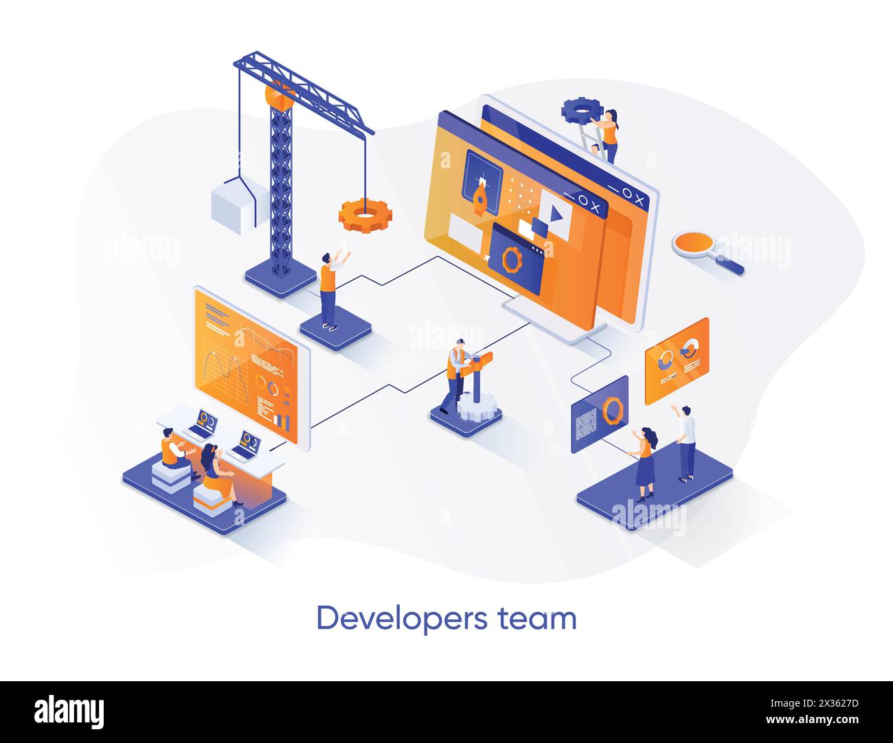 Full stack developer background hi-res stock photography and images - Alamy