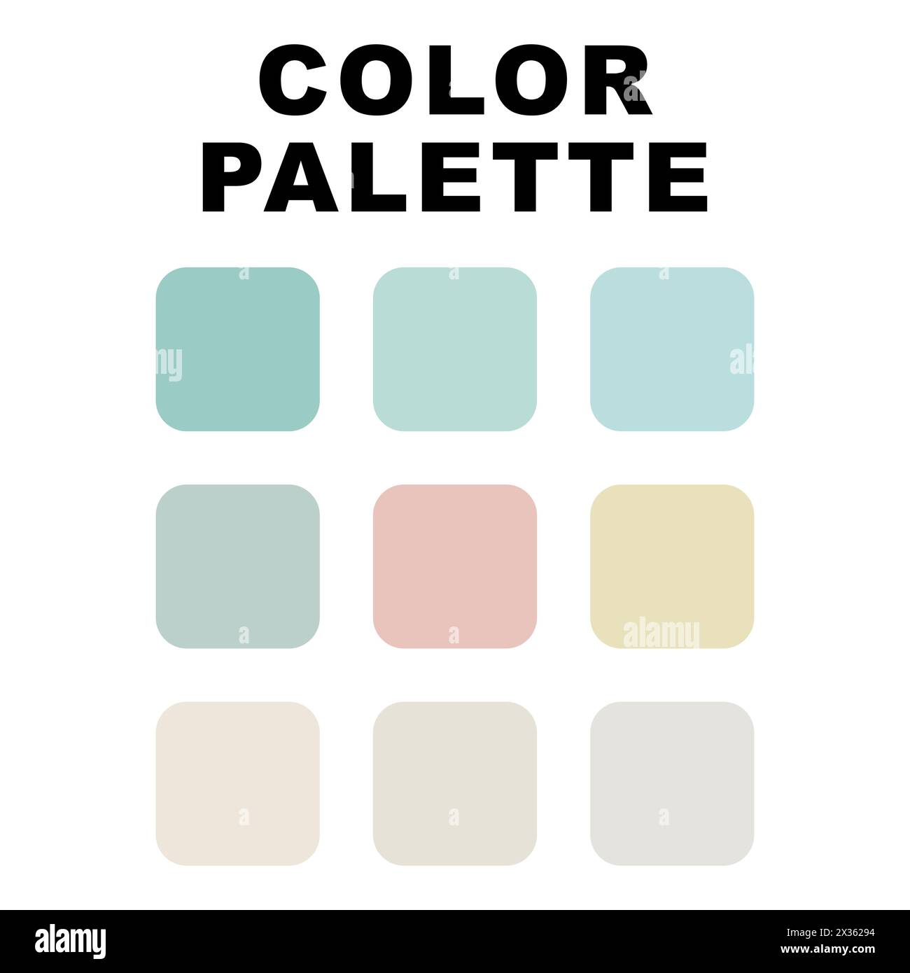 Vector Illustration With Palette Color Matching Palette Fashion Trend Color Guide Palette Rgb