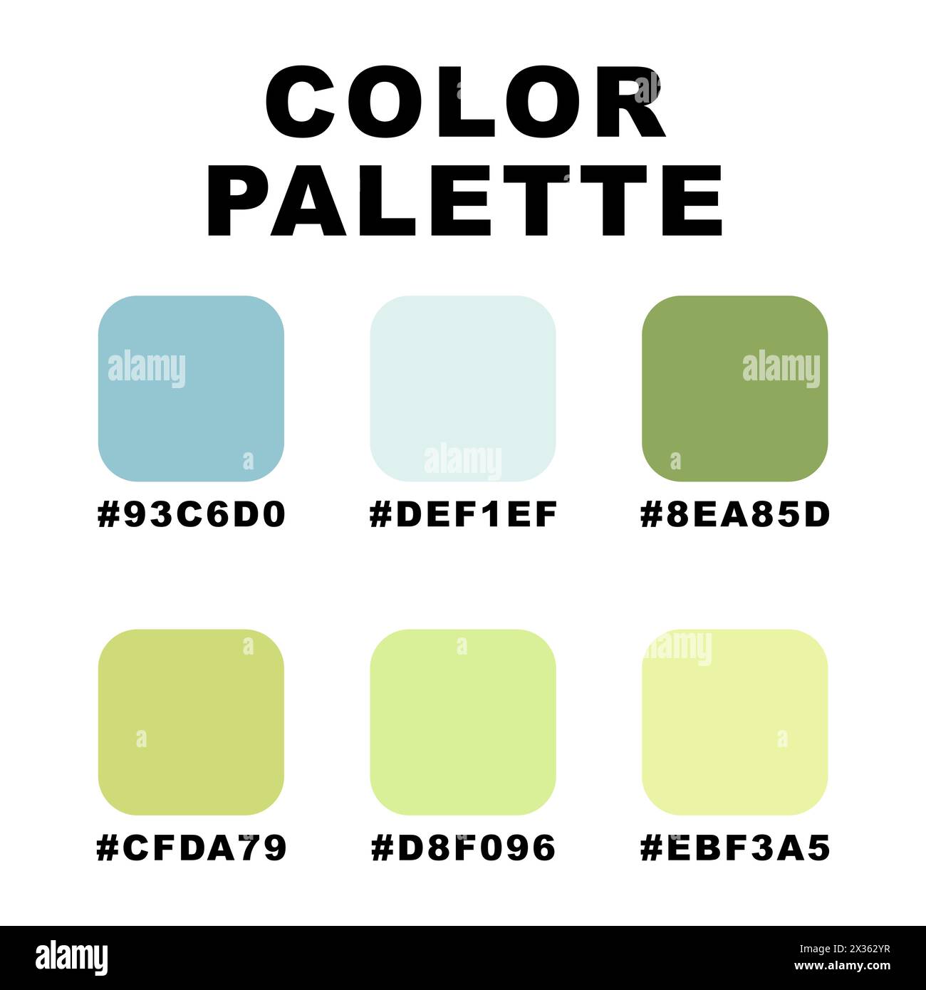 Vector illustration with palette. Color matching palette. Fashion Trend ...