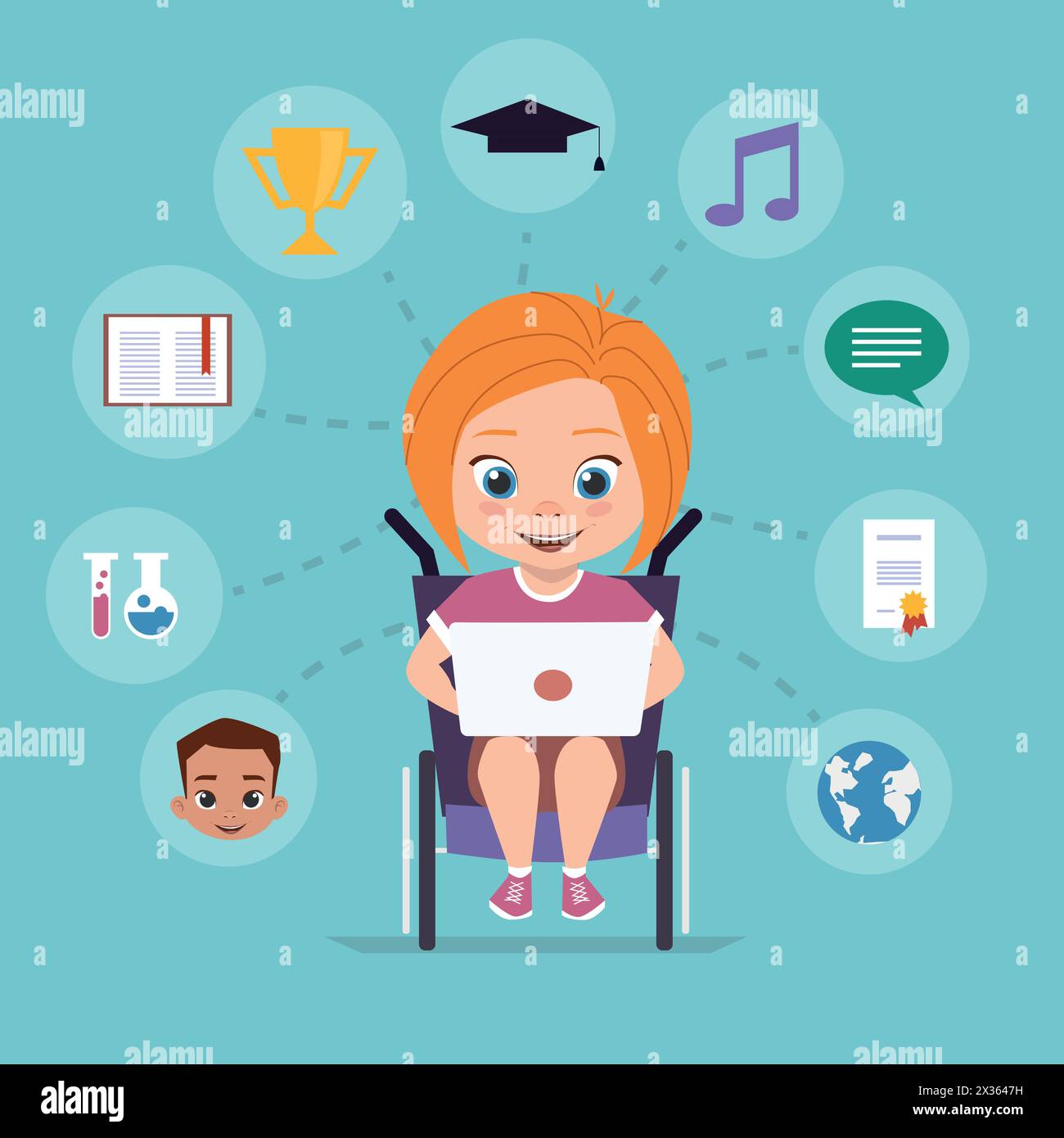 Blind girl help Stock Vector Images - Alamy