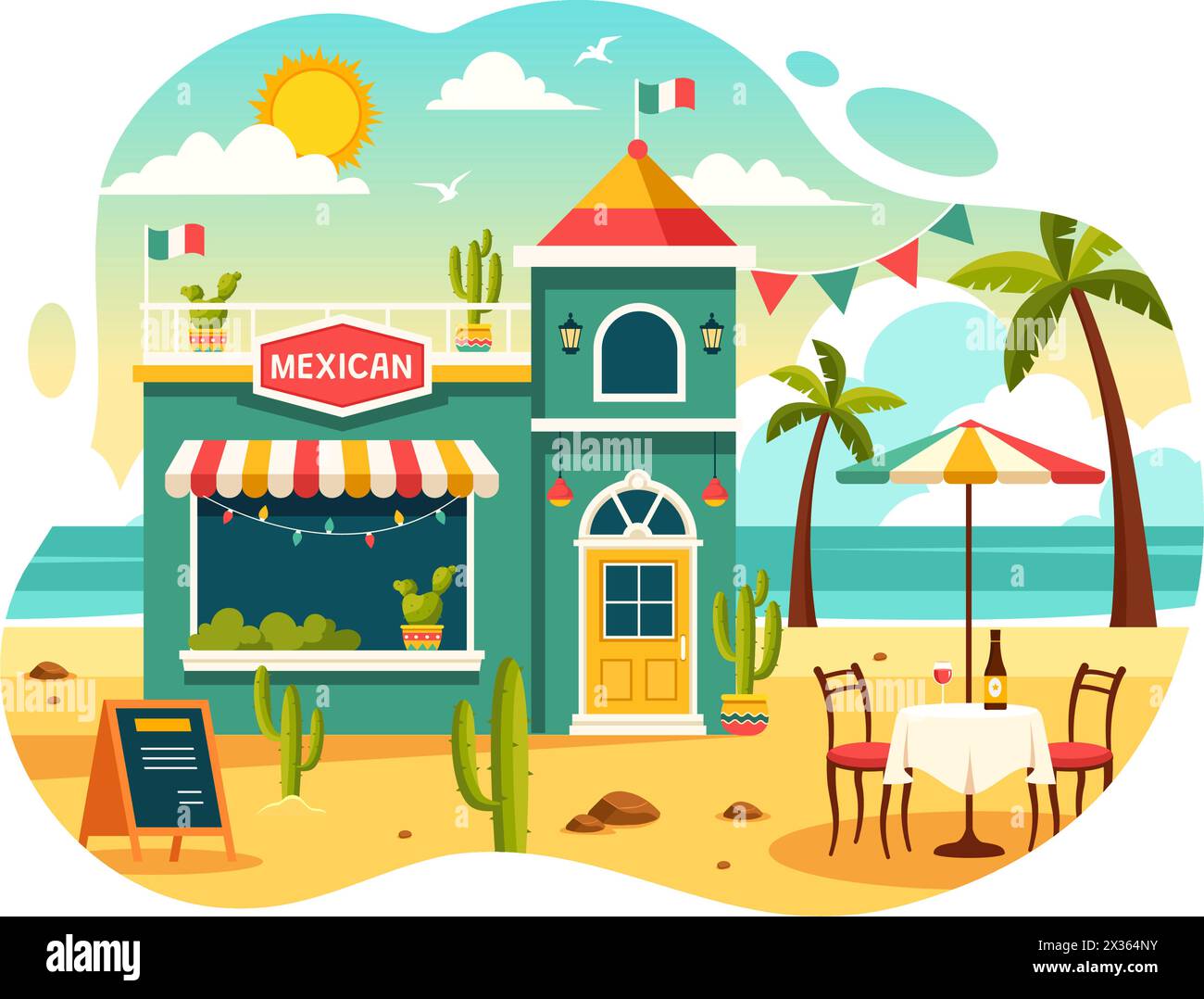 Nachos tacos Stock Vector Images - Alamy