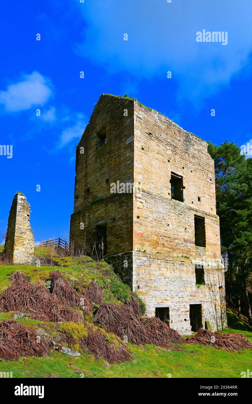 Shildon steam pump engine house ruins at Blanchland village ...