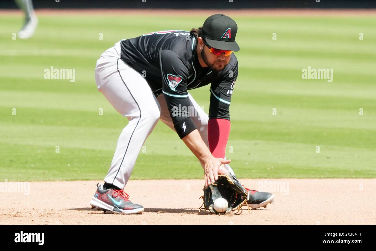 St. Louis, United States. 24th Apr, 2024. Arizona Diamondbacks Eugenio ...