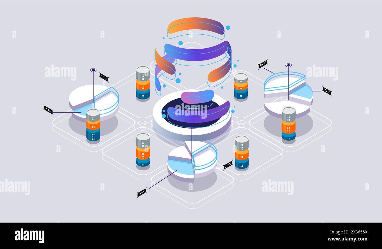 Isometric design concept virtual reality and augmented reality ... Isometric design concept virtual reality and augmented reality ...