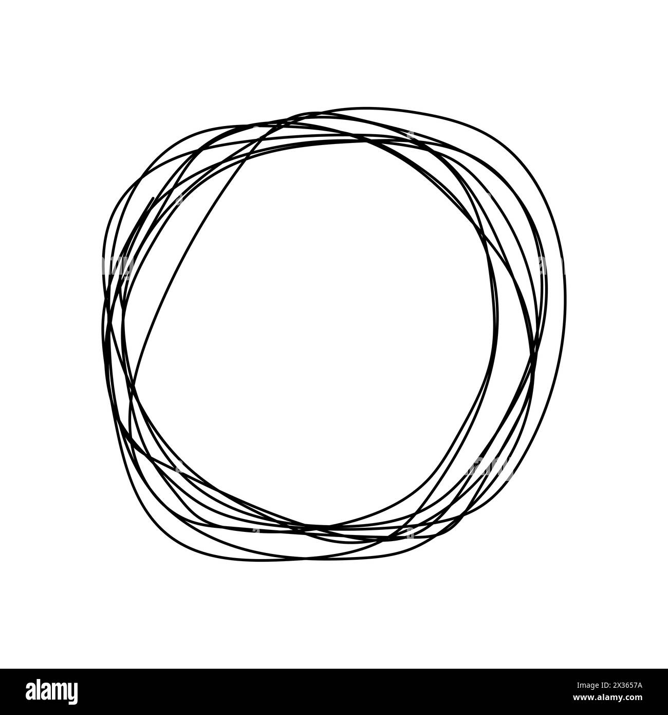 Abstract intertwined lines forming a square. Dynamic linear motion ...