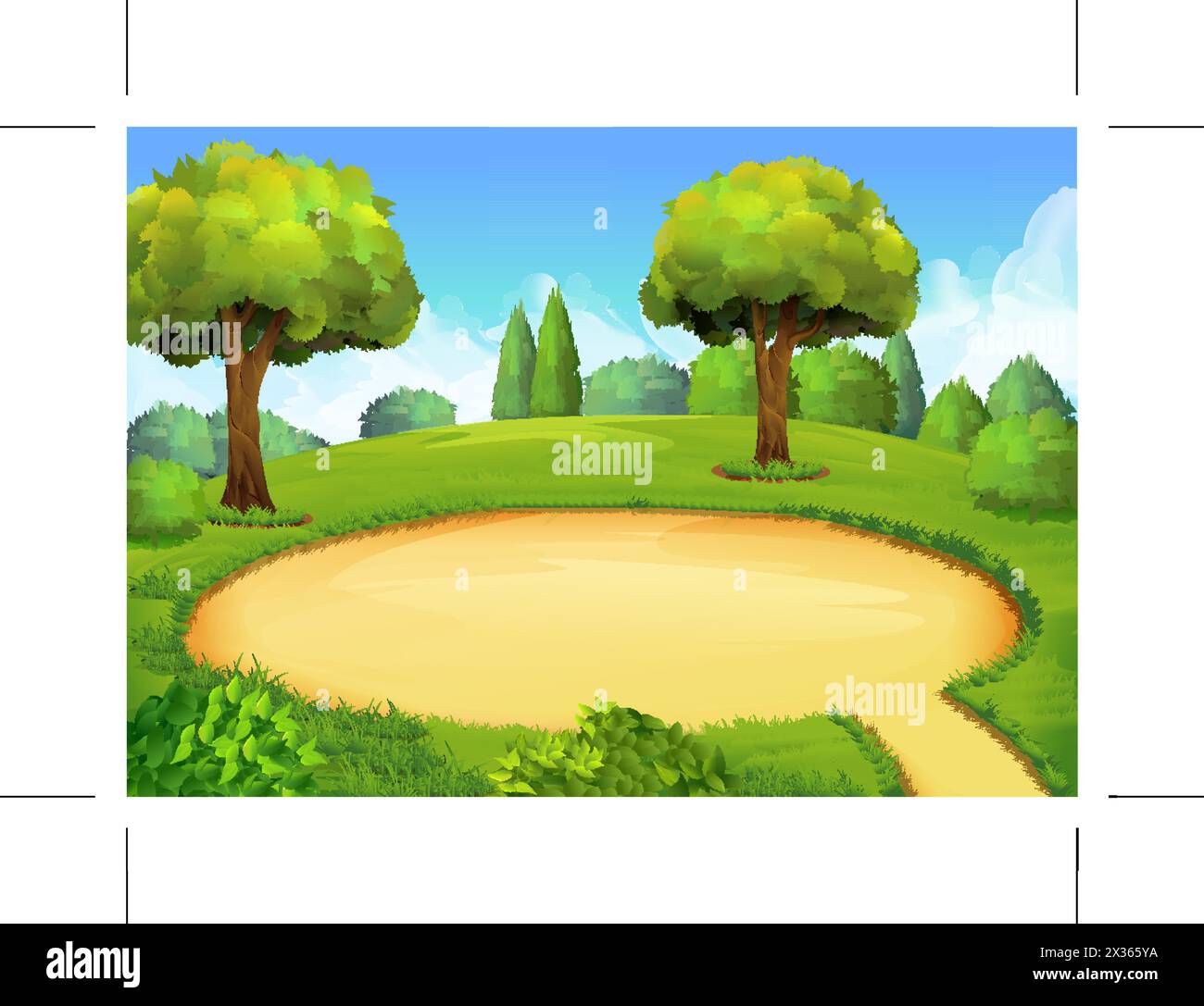 Park Playground Vector Background Stock Vector Image And Art Alamy