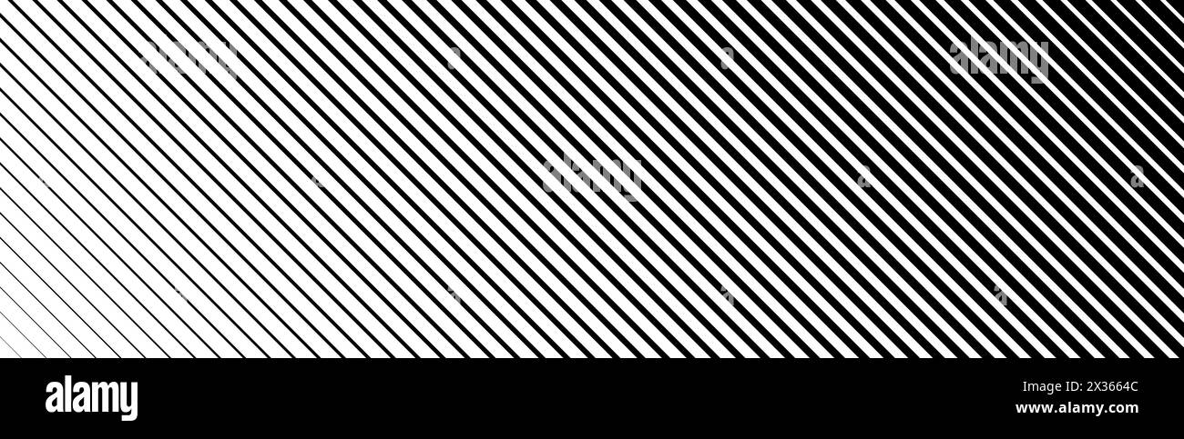 Oblique line halftone gradient texture. Fading diagonal stripe ...