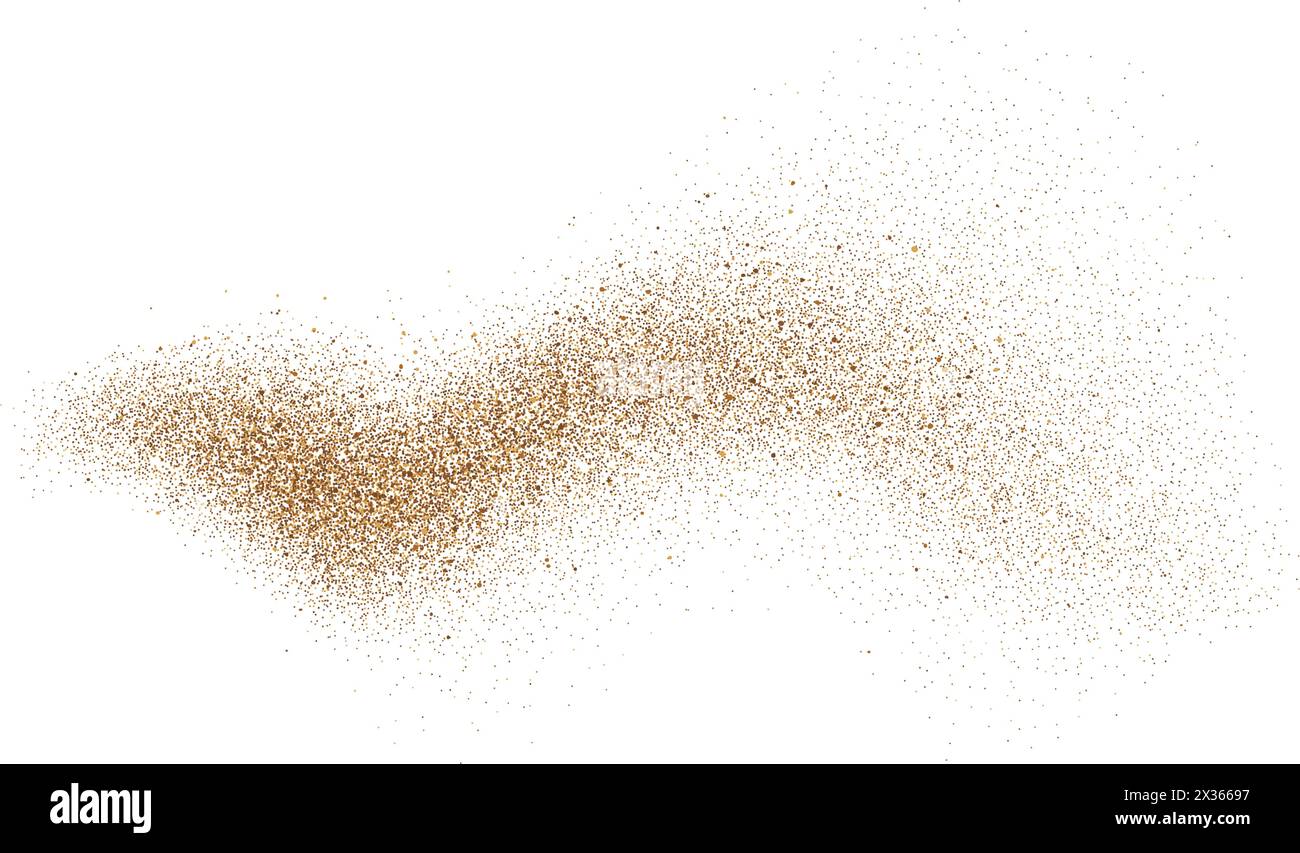 Sand dust powder splash. Flowing speckles and particles wave texture ...