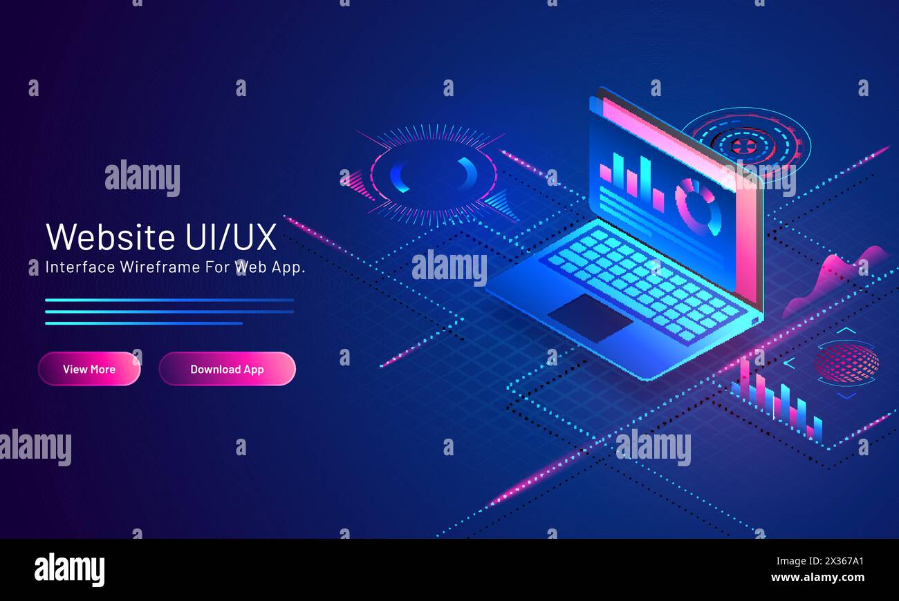 Data in use Stock Vector Images - Alamy