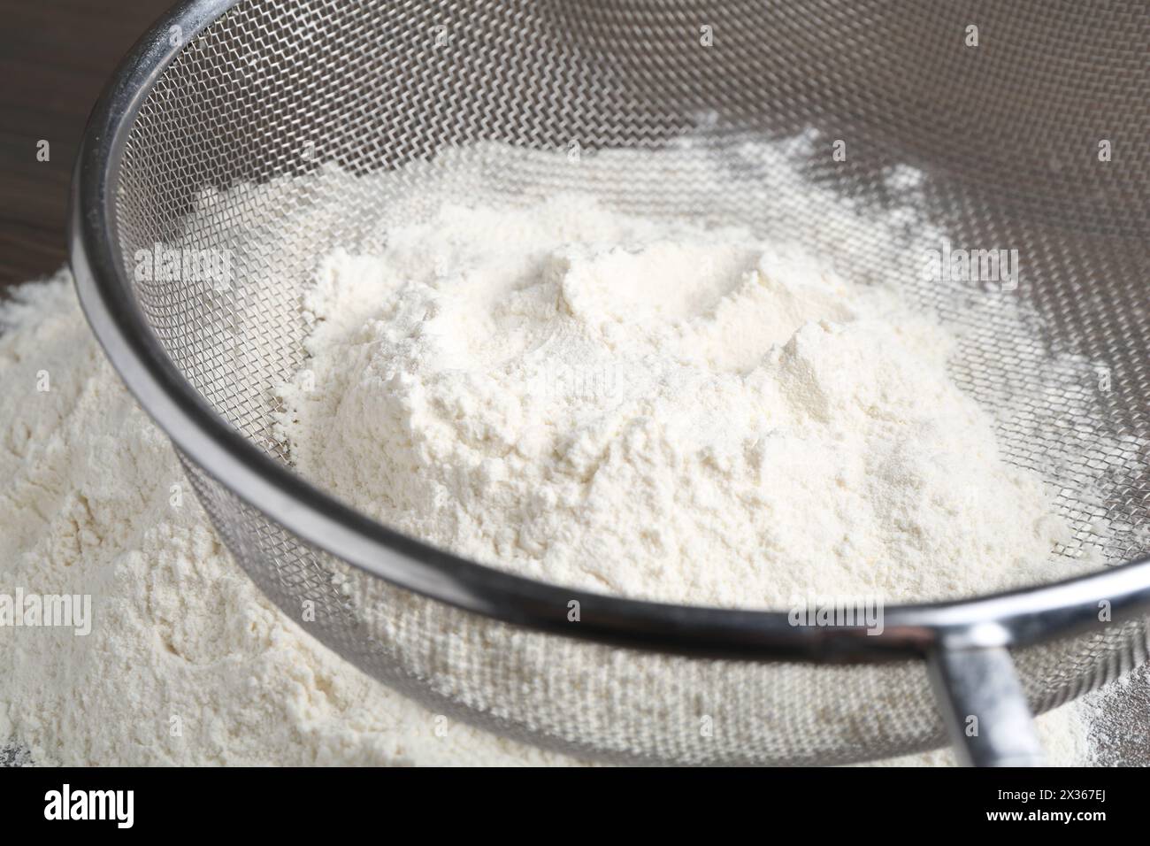 Metal sieve flour on hi-res stock photography and images - Alamy