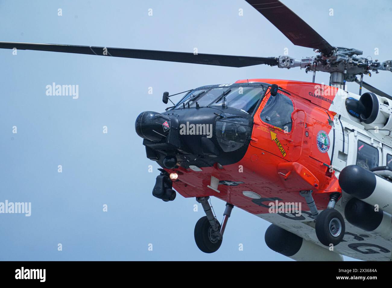 Sanford, Florida, USA, April 21, 2024, US Coast Guard doing a demo with ...