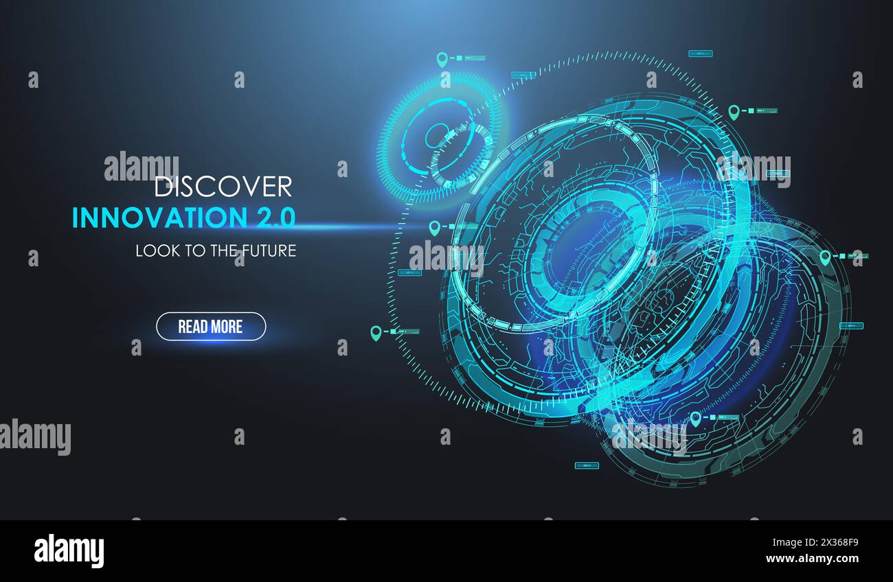 Vector blue radar screen. HUD Hi-tech futuristic display. Tech and ... Vector blue radar screen. HUD Hi-tech futuristic display. Tech and ...