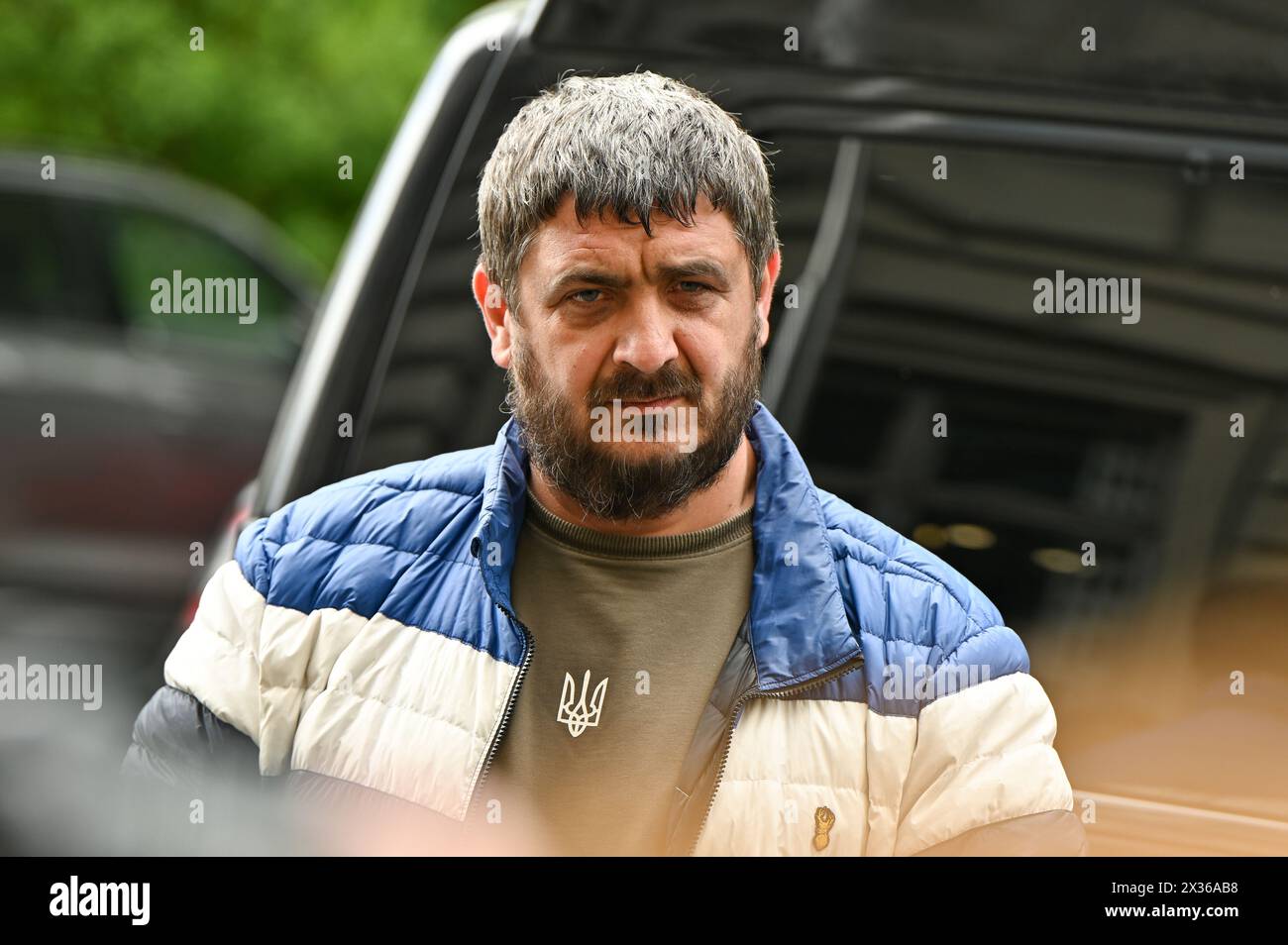 Non Exclusive: Veteran of the Russian-Ukrainian war Petro Buriak, who ...