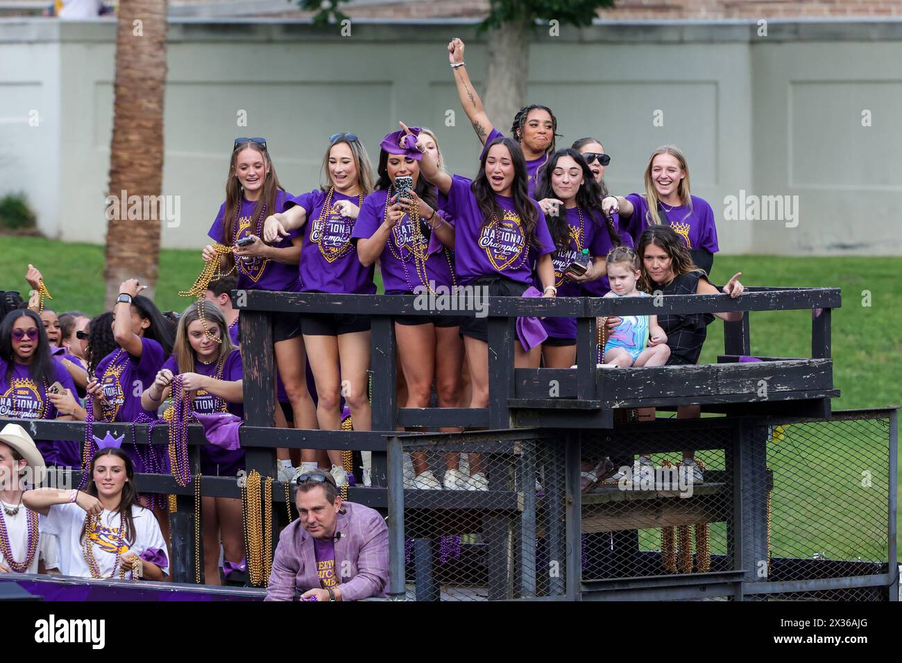 Baton Rouge, LA, USA. 24th Apr, 2024. LSU's gymnastics team including ...