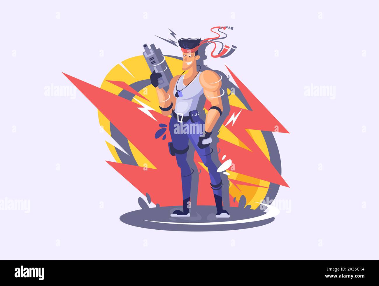 Fantasy gun Stock Vector Images - Alamy