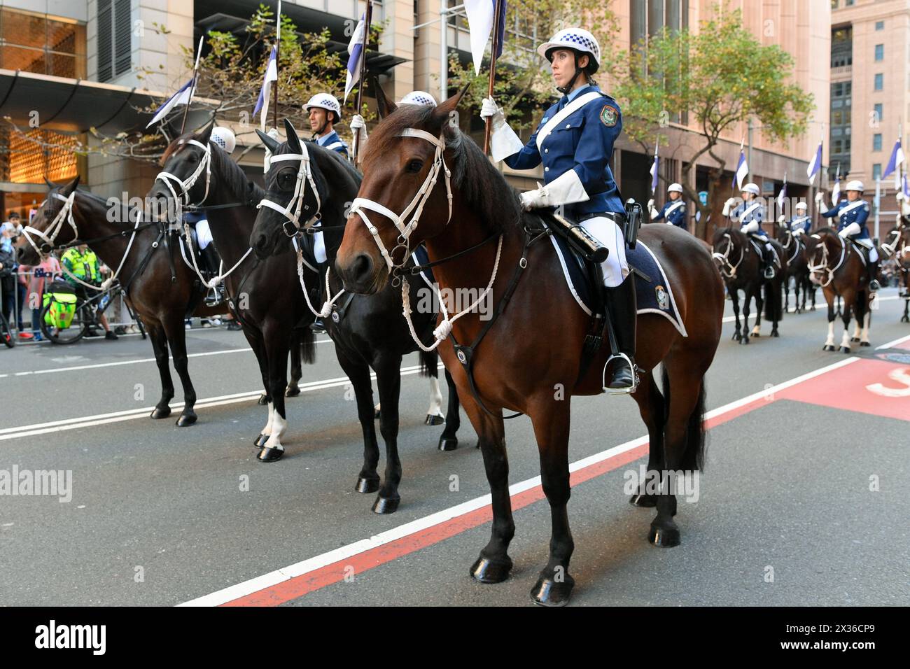 Annual ANZAC (Australian and New Zealand Army Corps) Day march in Sydney on April 25, 2024 ...