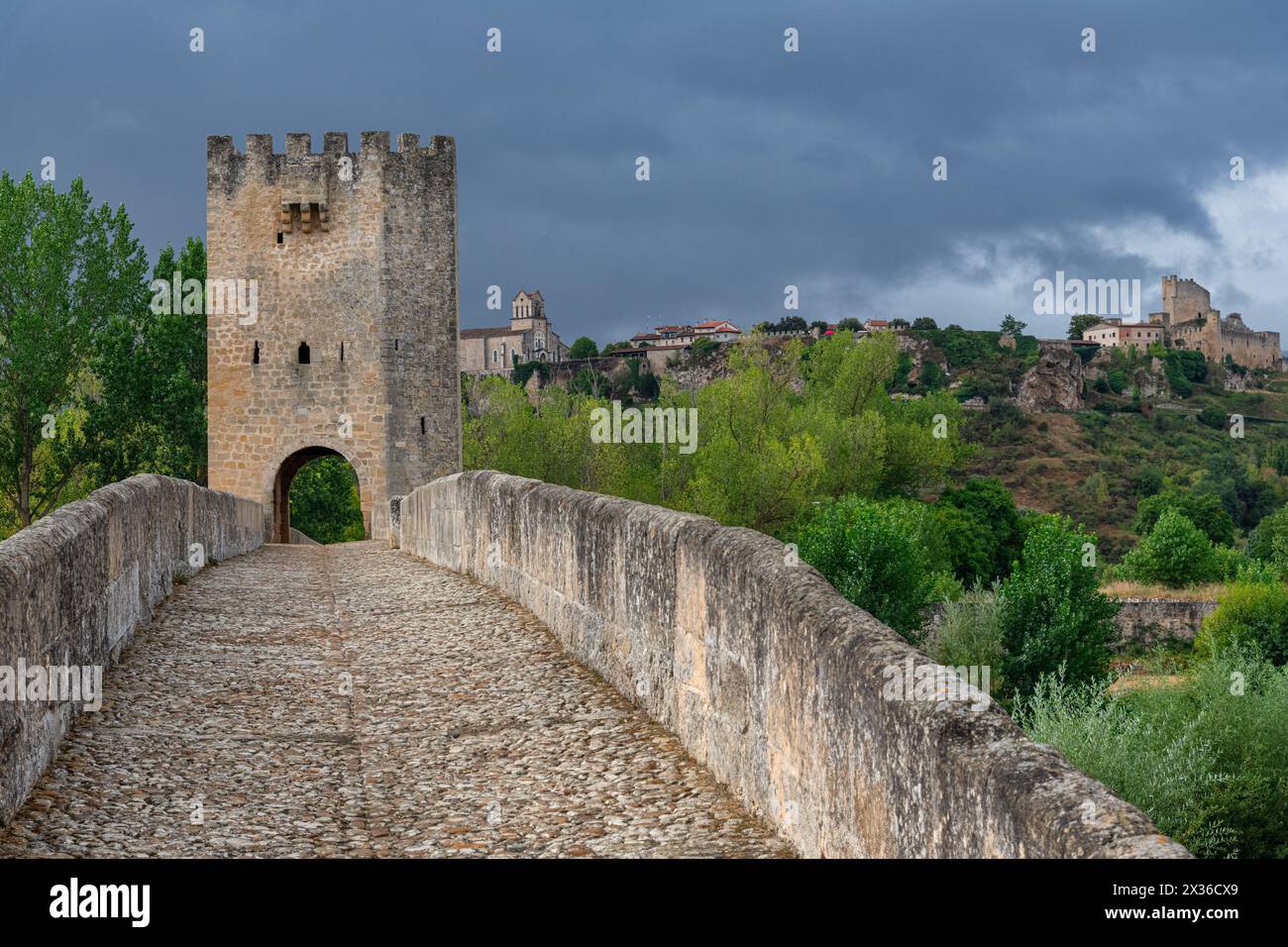 Frías Medieval Bridge, 13th Century Gothic Style, Ebro River, Frías ...