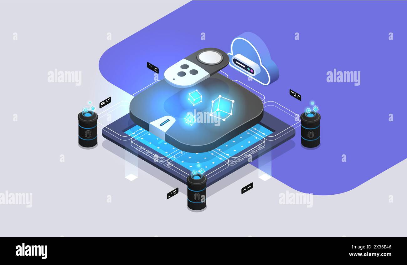 Modern entertainment setup Stock Vector Images - Alamy