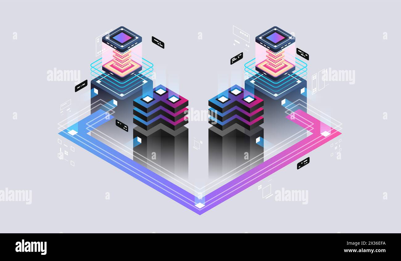 Data transfer database program Stock Vector Images - Alamy