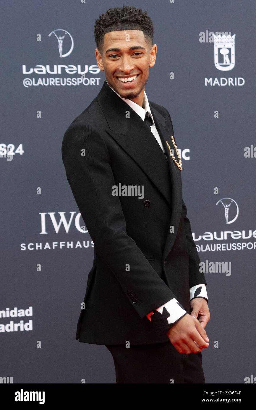 Jude Bellingham poses on the red carpet during Montblanc presents The ...