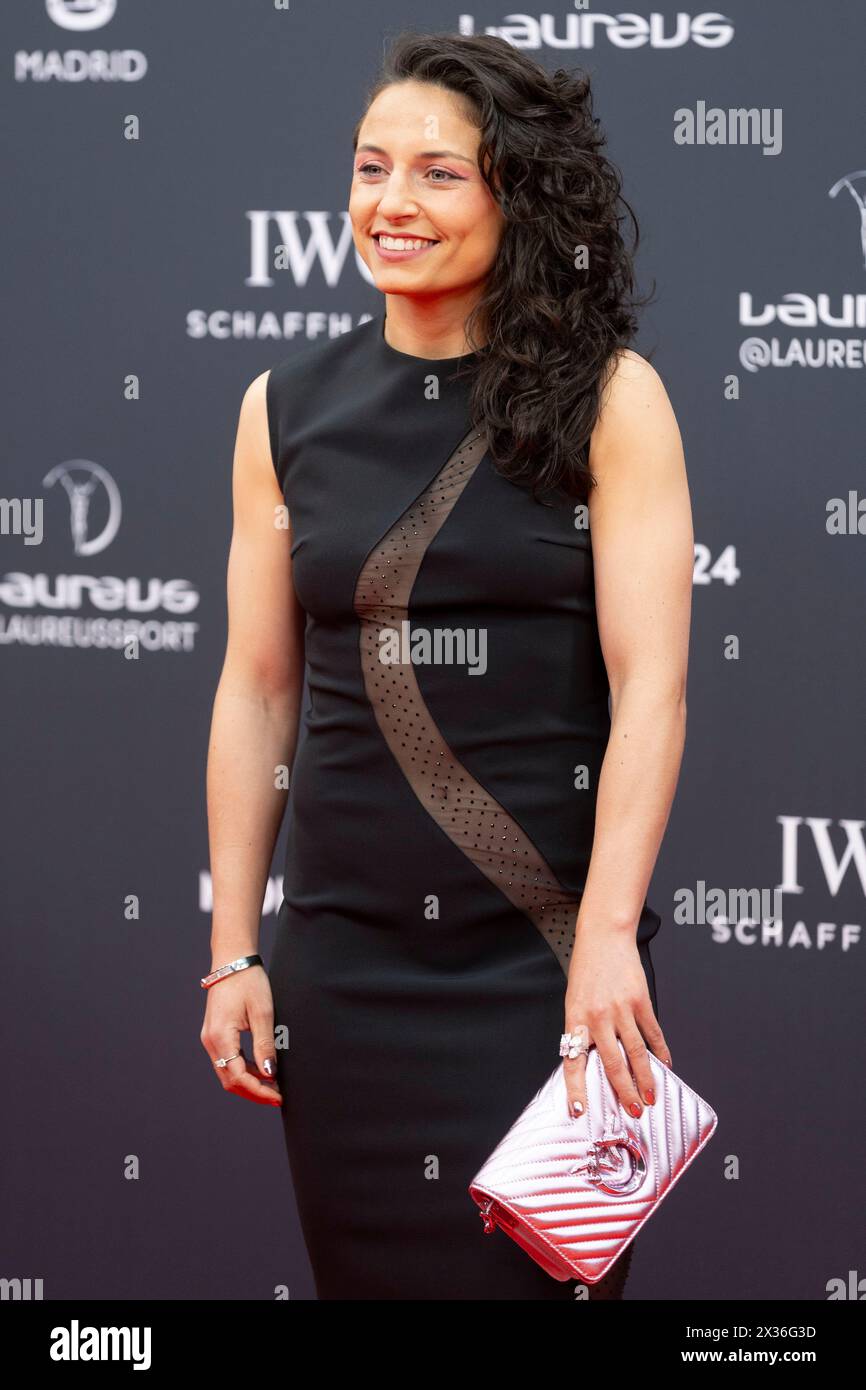 Madrid, Spain. 22nd Apr, 2024. Ivana Andres poses on the red carpet ...