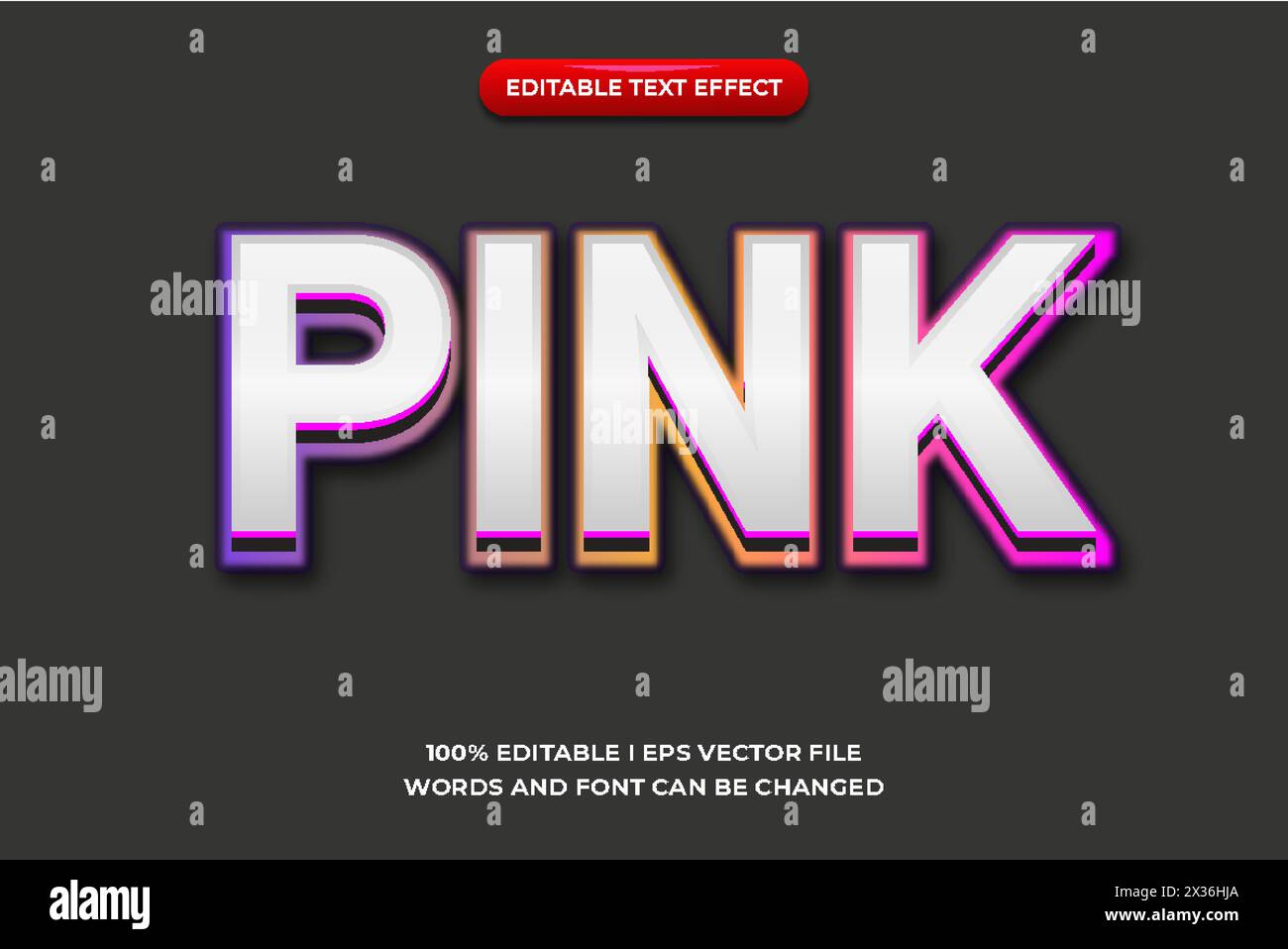 Editable typography effect hi-res stock photography and images - Alamy